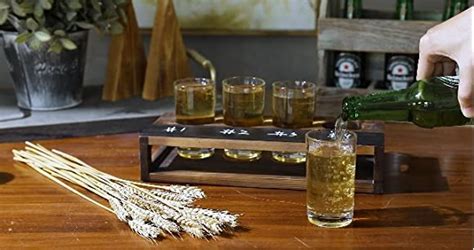 Amazon D Eco Beer Tasting Flight Sampler Set Four 6 Oz Pilsner