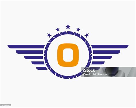 Logo Initial De Laile Sur La Lettre O Pour Le Logo De Transport Avec