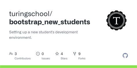 GitHub Turingschool Bootstrap New Students Setting Up A New Student S Development Environment