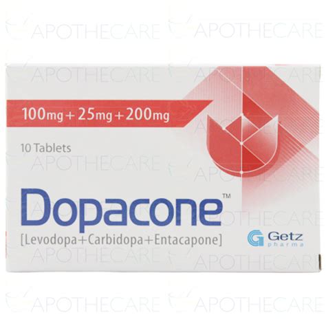 Dopacone Tab 100 25 200mg 10s