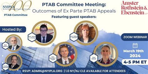 📢 Today 📢 Please Join The New York Intellectual Property Law New