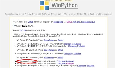 こちらの方が良かった軽量版winpythonの始め方 ひゃまだのblog