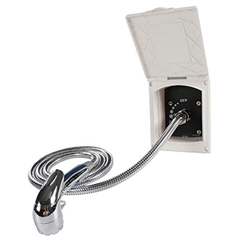 accessoires de camping boîte de douche de douche extérieure blanche kit