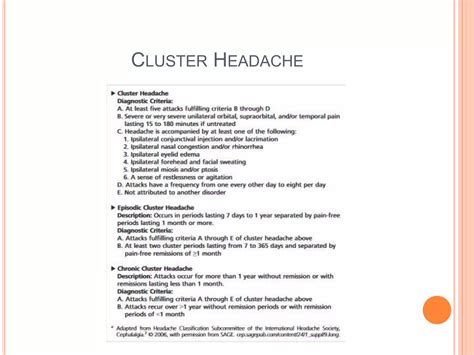Trigeminal Autonomic Cephalalgias Pptx