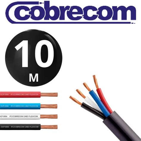 Fio Pp Cabo Eletrico X Mm Rolo Com Metros Preto Mercadolivre