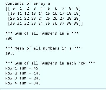 Solved A Np Array Np Arange Chegg