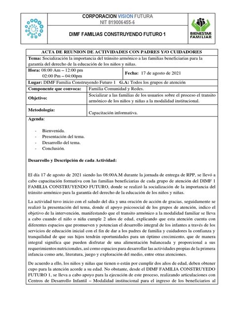 Acta Transito Armonico Agosto Pdf