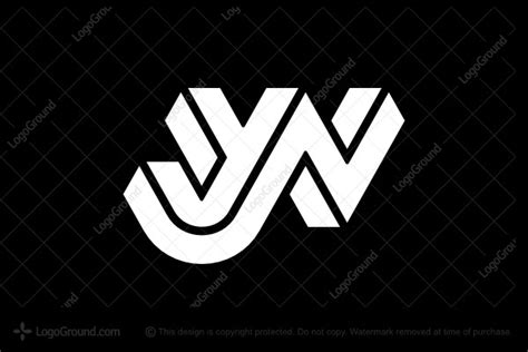 Letter Yn Initial Ny Geometric Logo