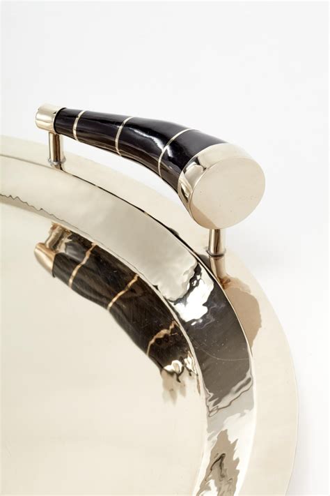 Set Chubut Champagne Bucket Tray Pitcher Alpaca Silver And Black