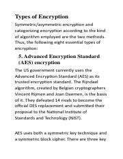 Types Of Encryption AES And Twofish Secure Encryption Methods