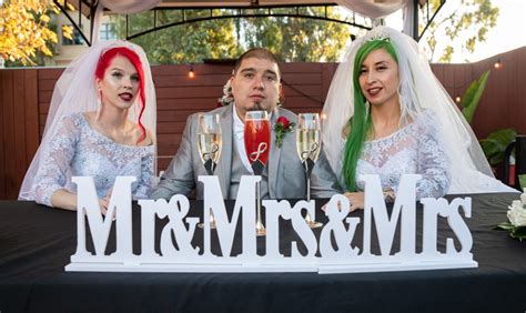 Polyamorous Throuple Get Married In A Traditional Ceremony Media Drum
