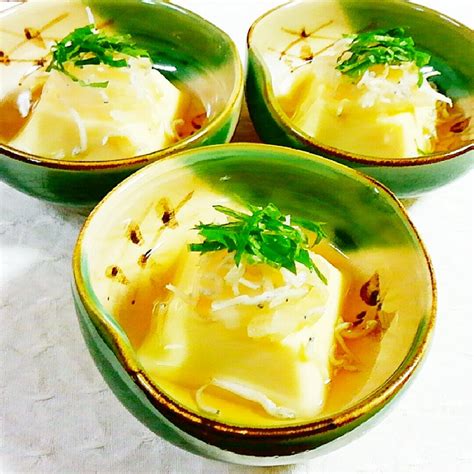 簡単たまご豆腐に大根おろしandじゃこ♪ By Sp♪ 【クックパッド】 簡単おいしいみんなのレシピが350万品