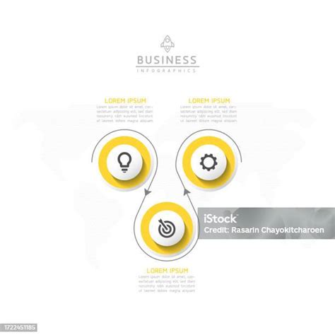 벡터 비즈니스 프리젠 테이션 연결 단계 인포 그래픽 템플릿 3에 대한 스톡 벡터 아트 및 기타 이미지 3 개념 개발 Istock