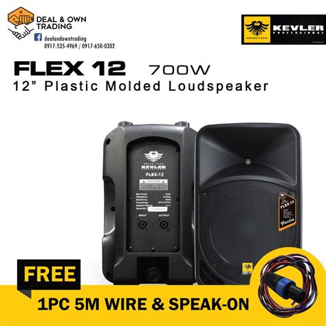 Kevler Flex 12 12 700w 8 Ohms 2 Way Bass Reflex Plastic Molded Speaker