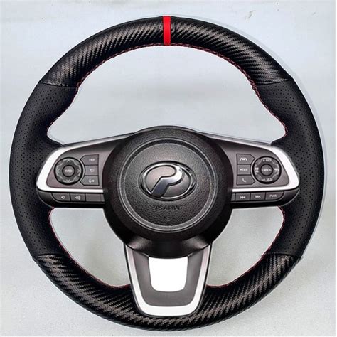 Perodua Ativa Myvi G3 2022 Axia 2023 Carbon Design Leather Suede Car