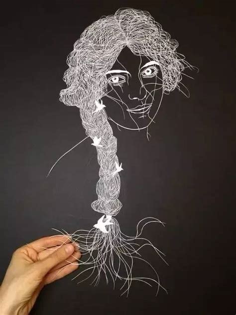 点赞她用一张白纸弄出如此惊艳的作品，火遍了全世界！ 搜狐