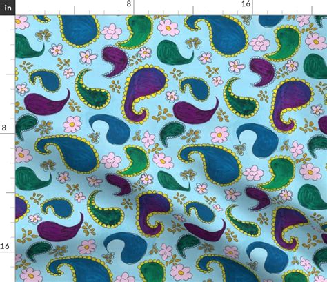 Paisley Four Fun Fabric Spoonflower