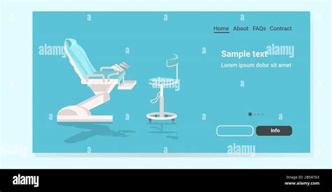 Modern Gynecological Chair Medical Equipment Gynecologist Workplace