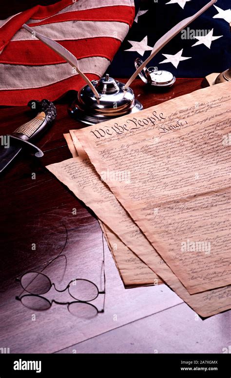 Still Life Of The Constitution Of The United States Of America With