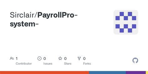 Github Sirclairpayrollpro System