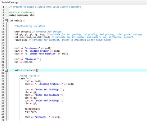 Switch Case Statement In C Nucleio Information Services