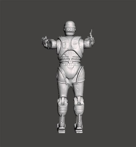 Stl File Vintage Robocop Articulated Retro Toy Figure・3d Print Design