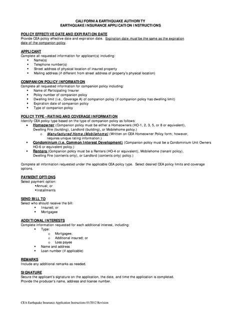 Cea Form Fill Out And Sign Online Dochub