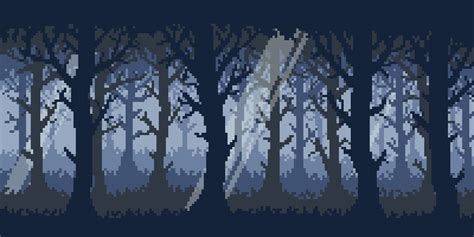 Parallax Forest Background Pixel Art Background Pixel Art Pixel
