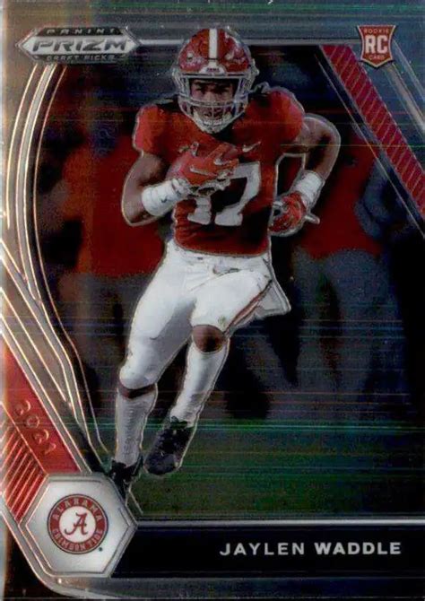 Nfl 2021 Panini Prizm Draft Picks Single Card Jaylen Waddle 103 Rookie