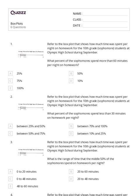 50 Box Plots Worksheets On Quizizz Free Printable