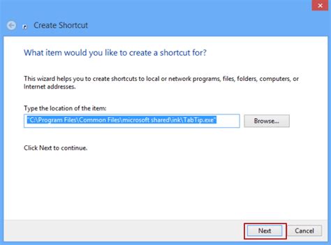 Easily Create A Touch Keyboard Shortcut On Desktop In Windows
