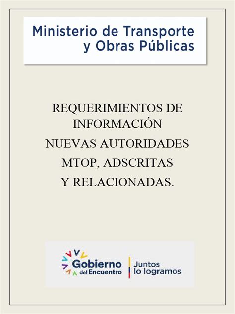 Caratula Requerimientos De Información Pdf