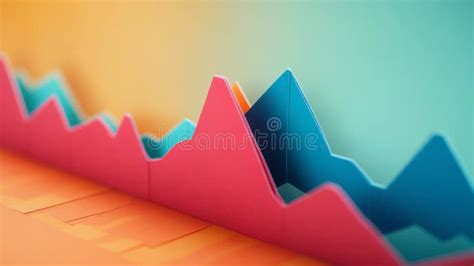 Colorful 3d Chart Showing Business Trend And Performance Stock Footage Video Of Accounting
