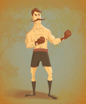 1920 Boxer With A Mustache