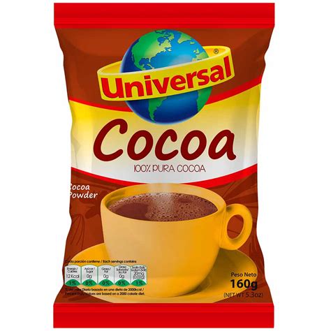 Cocoa Universal Bolsa 160g Plazavea Supermercado