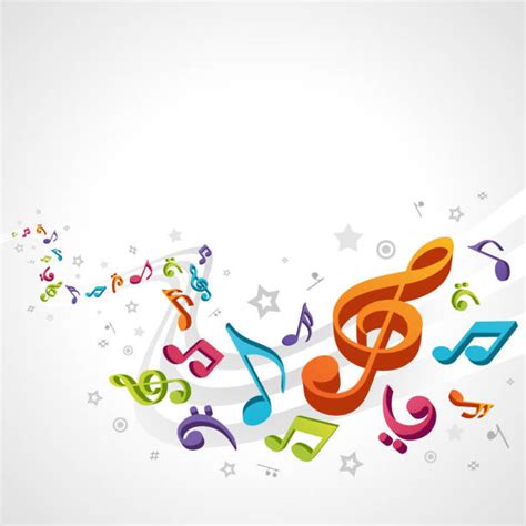 440개 이상의 Musical Symbol Three Dimensional Backgrounds Music 스톡 일러스트