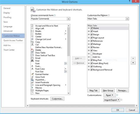 Customize Ribbon Bar Add Buttons To Office Ribbon