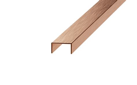 LISTWA DEKORACYJNA RECT MIEDZIANY SZCZOTKOWANY 8 X 2700 Mm EXBR 0002