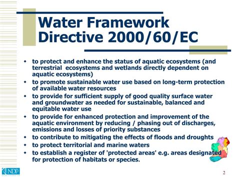 Ppt Water Framework Directive Directive 2000 60 Ec Powerpoint Presentation Id 3472817