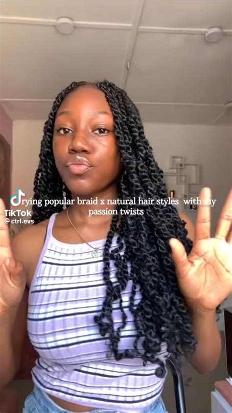 Style Your Braids Or Passion Twist Braids Braids Passion Twist