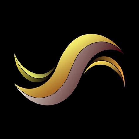 Premium Vector Vector Wave Lines Smooth Flowing Dynamic Gold Gradient Light Isolated On Black