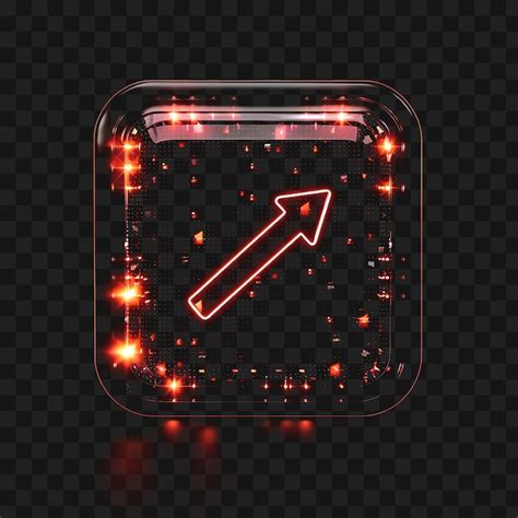 Premium Psd Psd Opaque Metallic Glowing Logout Icon With Pixel Art