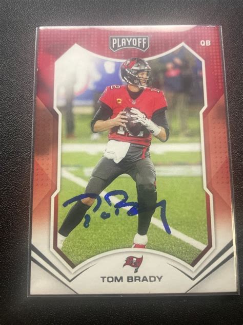 Tom Brady Autographed Card Etsy