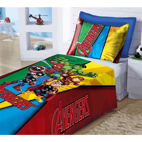 Jogo De Lençol Cobre Leito Fronha Quarto Infantil Vingadores Baby Bamper Shopee Brasil