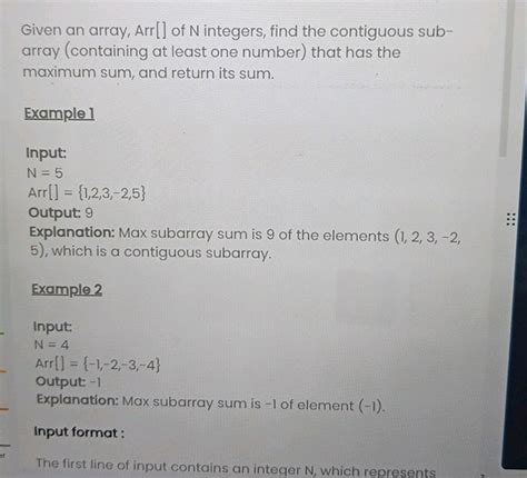 Given An Array Arr Of N Integers Find The StudyX