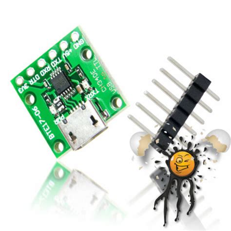 Ch340e Usb Ttl Rs232 Uart Dtr Micro Serial Converter Ubuy India