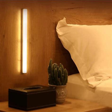 Bewegingssensor Led Wandlamp Warm Witte Verlichting Voor Slaapkame