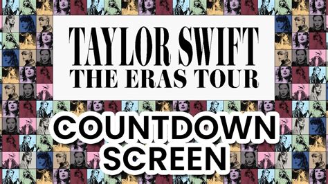 Taylor Swift The Eras Tour Clock Countdown Screen Recreation