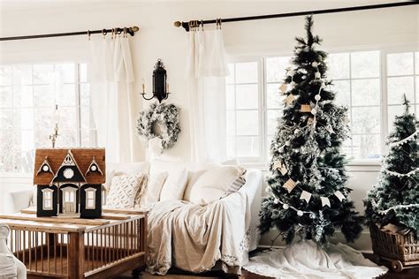 Christmas Style For A Farmhouse Living Room She Holds Dearly