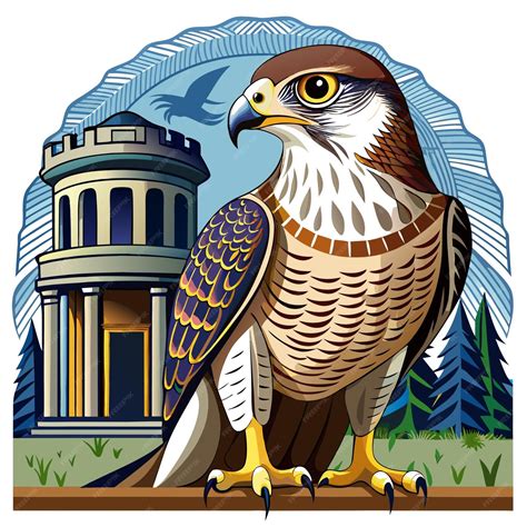 Premium Vector Coopers Hawk Bird Powerless Goes Bank Vector